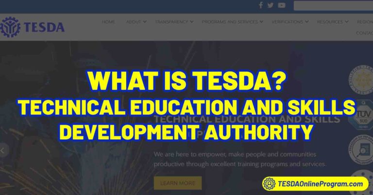 What is TESDA? Technical Education and Skills Development Authority ...