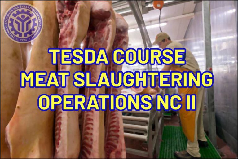 TESDA Meat Slaughtering Operations NC II Course - TESDA Online Program