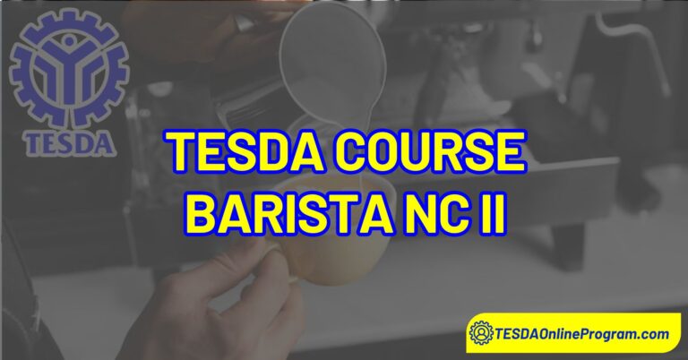 TESDA Barista NC II Course - TESDA Online Program