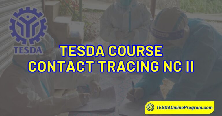 TESDA Contact Tracing NC II Course - TESDA Online Program