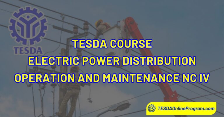 TESDA Electric Power Distribution Operation and Maintenance Courses ...