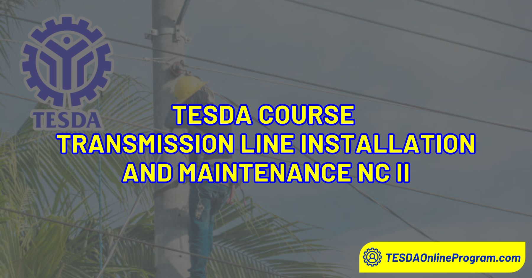 TESDA Transmission Line Installation and Maintenance Courses - TESDA ...