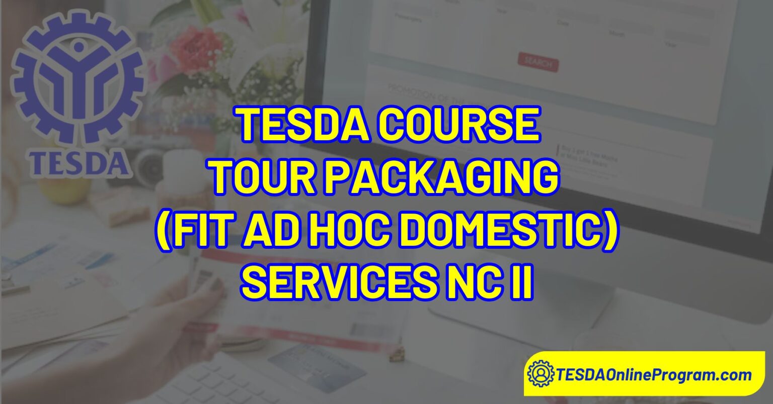 TESDA Tour Packaging (Fit Ad Hoc Domestic) Services NC II Course ...