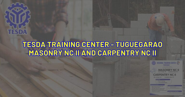 TESDA RTC Tuguegarao Introduces Masonry NC II and Carpentry NC II ...
