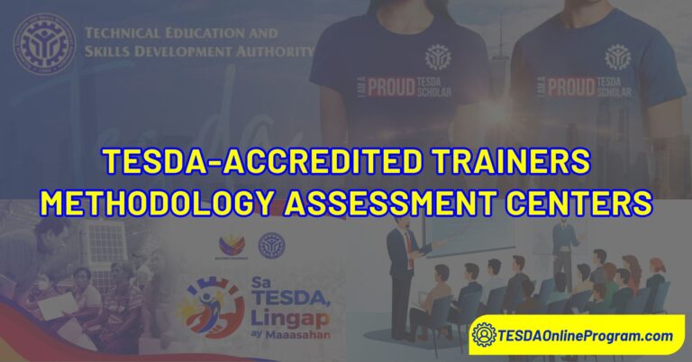 List of TESDA-Accredited Trainers Methodology Training Assessment ...
